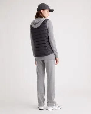 Quince Lightweight Down Packable Puffer Vest - Black