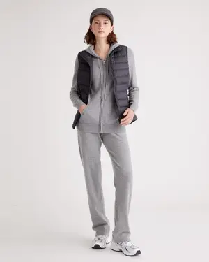 Quince Lightweight Down Packable Puffer Vest - Black