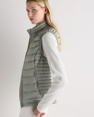 Quince Lightweight Down Packable Puffer Vest - Shadow Green