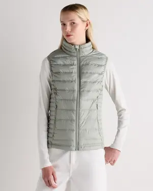 Quince Lightweight Down Packable Puffer Vest - Shadow Green