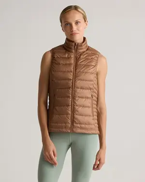 Quince Lightweight Down Packable Puffer Vest - Sienna