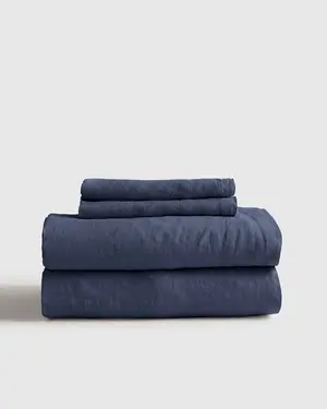 Quince European Linen Sheet Set - Nightfall