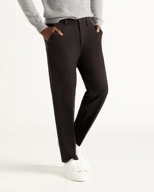 Quince Tapered Lounge/Work Pants Black