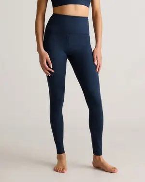 Quince Ultra-soft High-rise Pocket Legging - Heather Navy