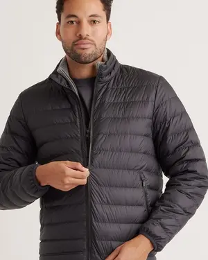 Quince Lightweight Packable Puffer Jacket - Black