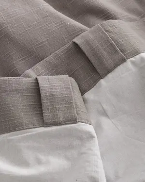 Quince Cotton Slub Curtain Single Panel - Grey