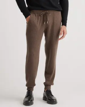 Quince Cashmere Joggers - Brown