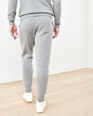 Quince Cashmere Joggers - Heather Grey