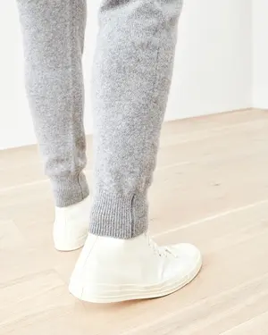 Quince Cashmere Joggers - Heather Grey