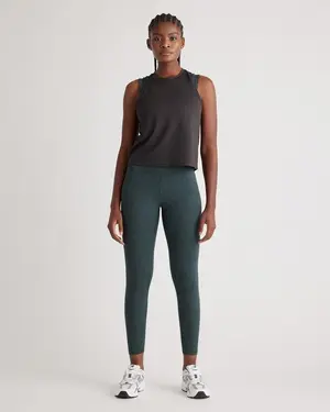 Quince Flowknit Breeze High-neck Tank Top - Black