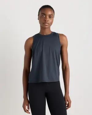 Quince Performance Tank Top - Heather Deep Navy