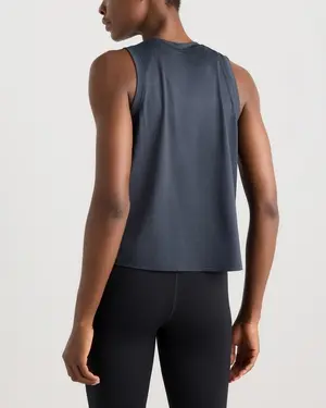 Quince Performance Tank Top - Heather Deep Navy