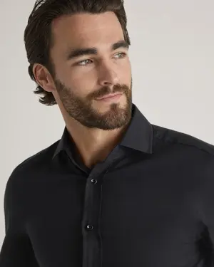 Quince Cashmere Dress Shirt - Black