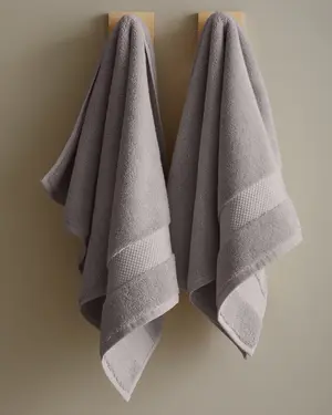 Quince Turkish Ultra Plush Hand Towel - Grey