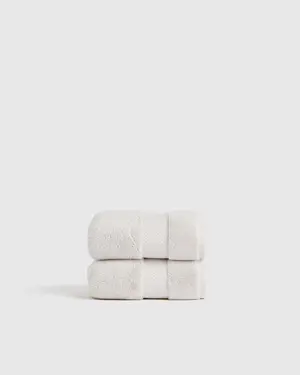Quince Turkish Ultra Plush Hand Towel - Silver