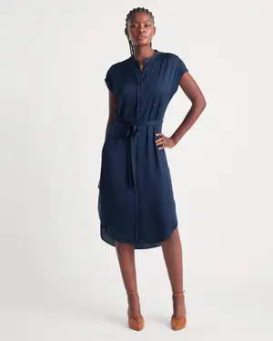 Quince Belted Day Dresses