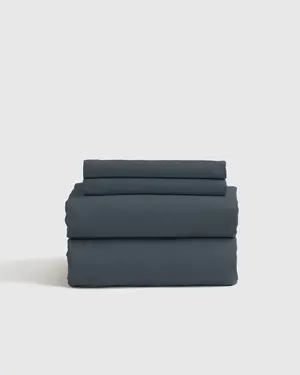 Quince Organic Brushed Cotton Sheet Set Nightfall