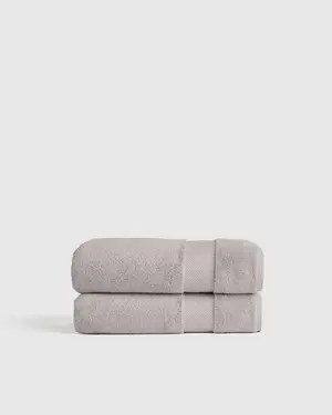 Quince Turkish Ultra Plush Bath Towel - Grey