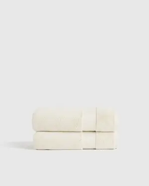 Quince Turkish Ultra Plush Bath Towel - Ivory