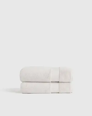 Quince Turkish Ultra Plush Bath Towel - Silver