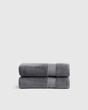 Quince Turkish Ultra Plush Bath Towel - Slate