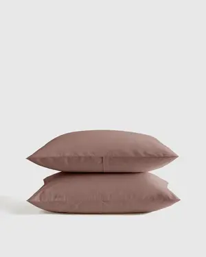 Quince Organic Brushed Cotton Sham Set - Fig