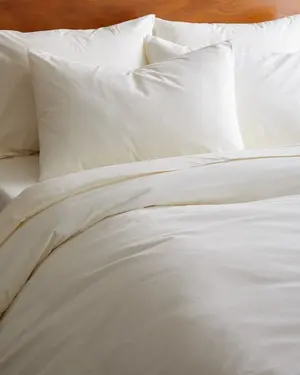 Quince Organic Brushed Cotton Sham Set - Ivory