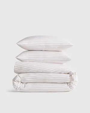 Quince Bamboo Dream Quilt - White/toffee