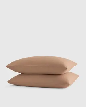 Quince European Linen Pillowcase Set Latte