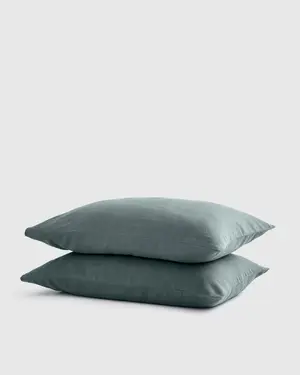 Quince European Linen Pillowcase Set - Ocean