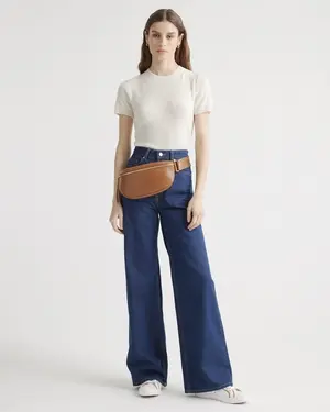 Quince Quinn Sling Bag - Cognac