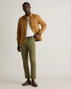 Quince Double-brushed Stretch Overshirt - Camel