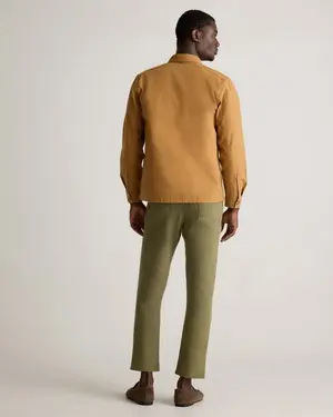 Quince Double-brushed Stretch Overshirt - Camel