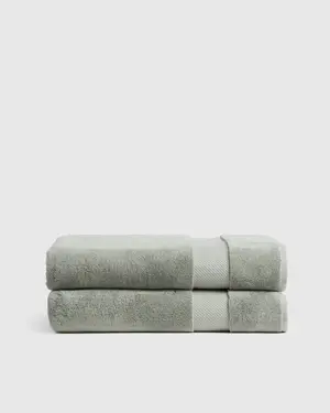 Quince Turkish Ultra Plush Bath Sheet - Eucalyptus