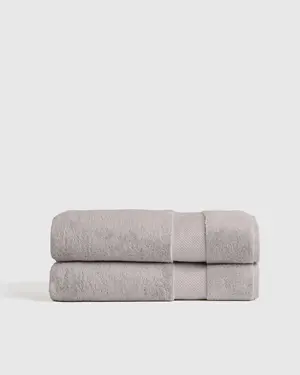 Quince Turkish Ultra Plush Bath Sheet - Grey