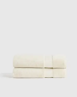 Quince Turkish Ultra Plush Bath Sheet - Ivory