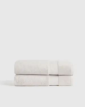 Quince Turkish Ultra Plush Bath Sheet - Silver