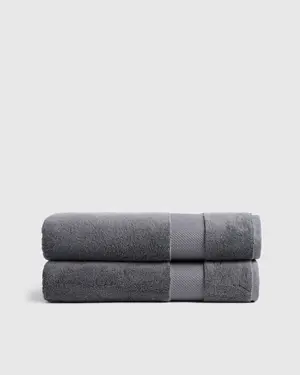 Quince Turkish Ultra Plush Bath Sheet - Slate