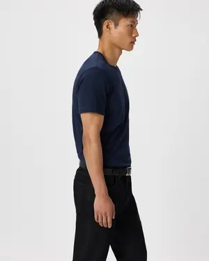 Quince Japanese Lotus T-shirt - Navy