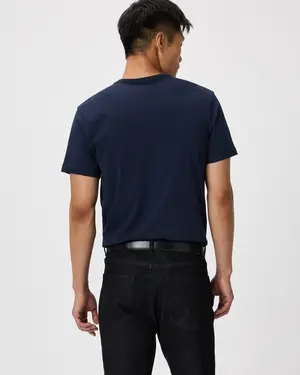 Quince Japanese Lotus T-shirt - Navy