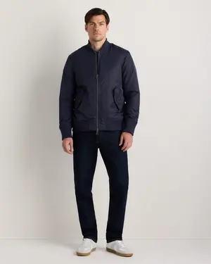 Quince Flight Nylon Bomber Jacket - Navy