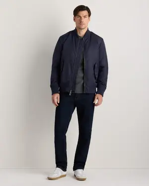 Quince Flight Nylon Bomber Jacket - Navy