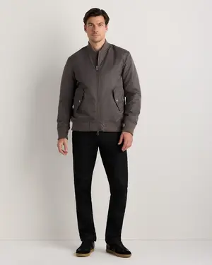 Quince Flight Nylon Bomber Jacket - Overcast Grey