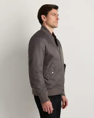 Quince Flight Nylon Bomber Jacket - Overcast Grey