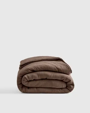 Quince Gauze Dream Quilt - Chocolate