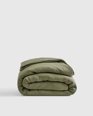 Quince Gauze Dream Quilt - Olive