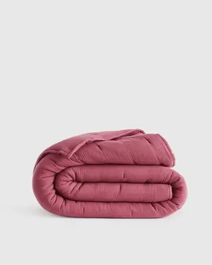 Quince Gauze Dream Quilt - Plum