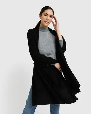 Quince Mongolian Cashmere Wrap - Black