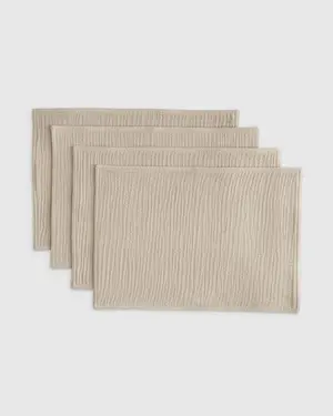Quince Gauze Placemats - Dune
