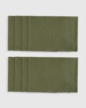 Quince Gauze Placemats - Olive